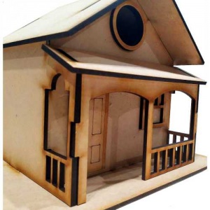 Canary Cottage Birdhouse - MDF Wood Kit